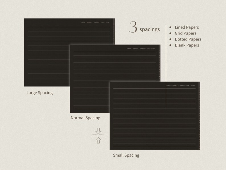 Digital Notebook | Landscape | Paper Texture | Goodnotes/ Notability ...