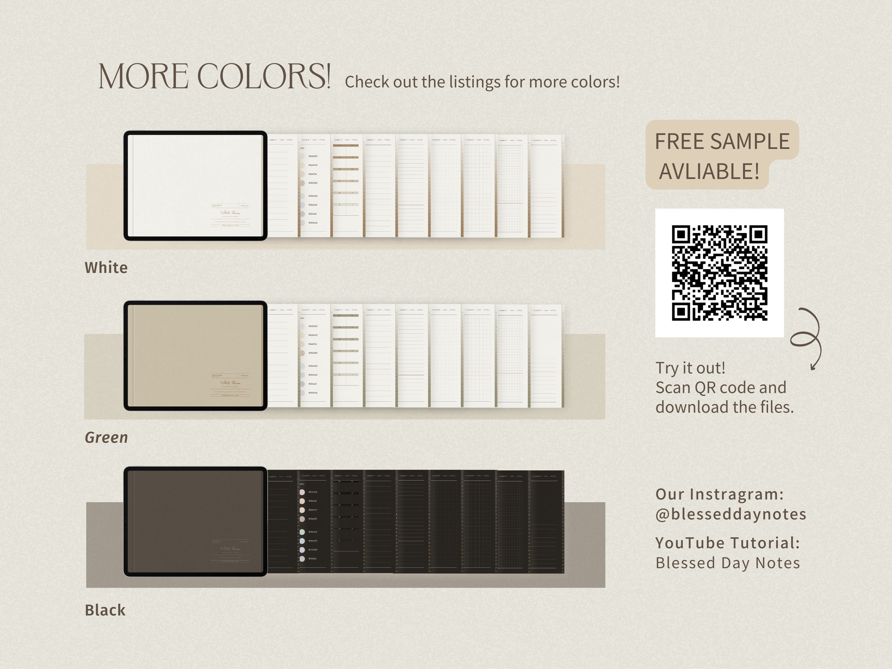 Digital Notebook Landscape Paper Texture Goodnotes/ Notability ...