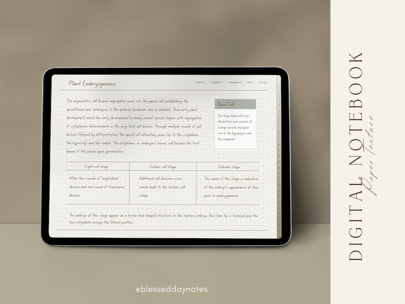 Digital Notebook | Landscape | Paper Texture | Goodnotes/ Notability ...