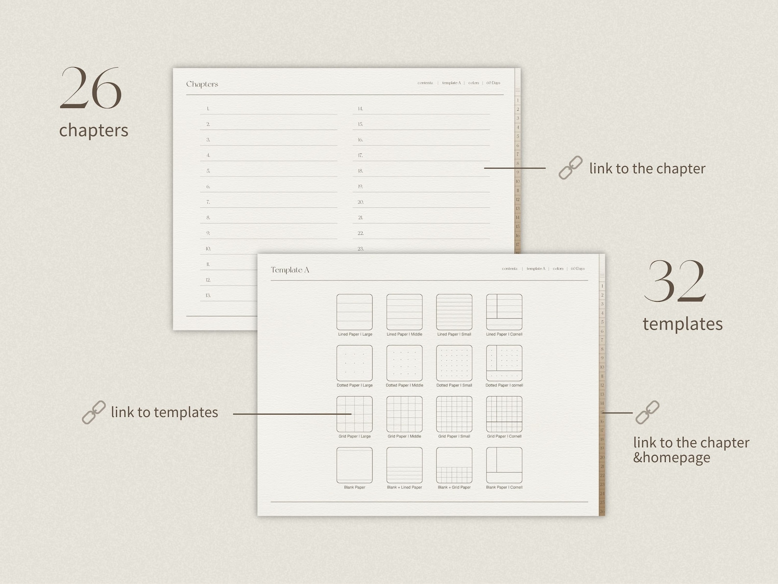 Digital Notebook | Landscape | Paper Texture | Goodnotes/ Notability ...