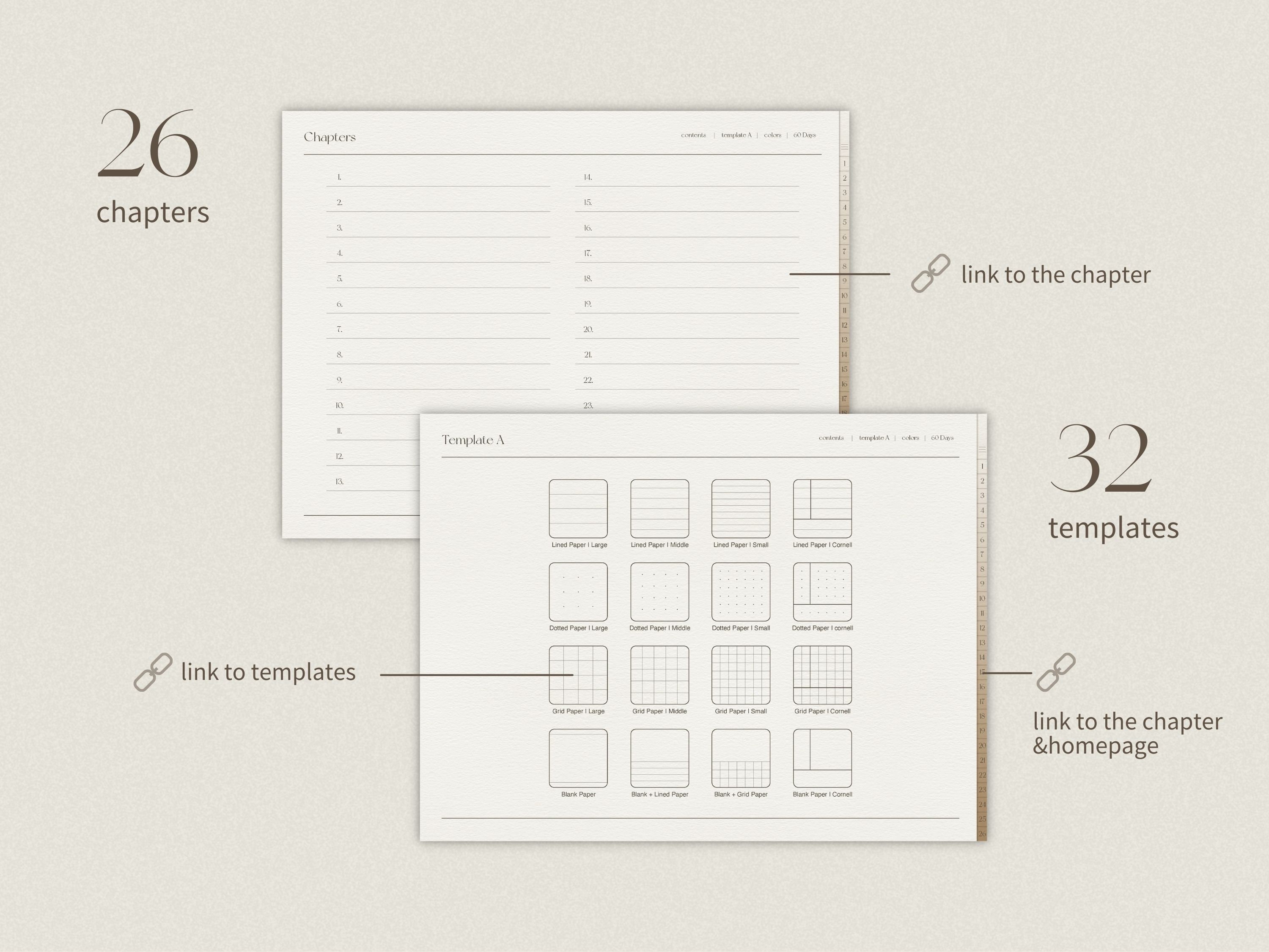 Digital Notebook | Landscape | Paper Texture | Goodnotes/ Notability ...