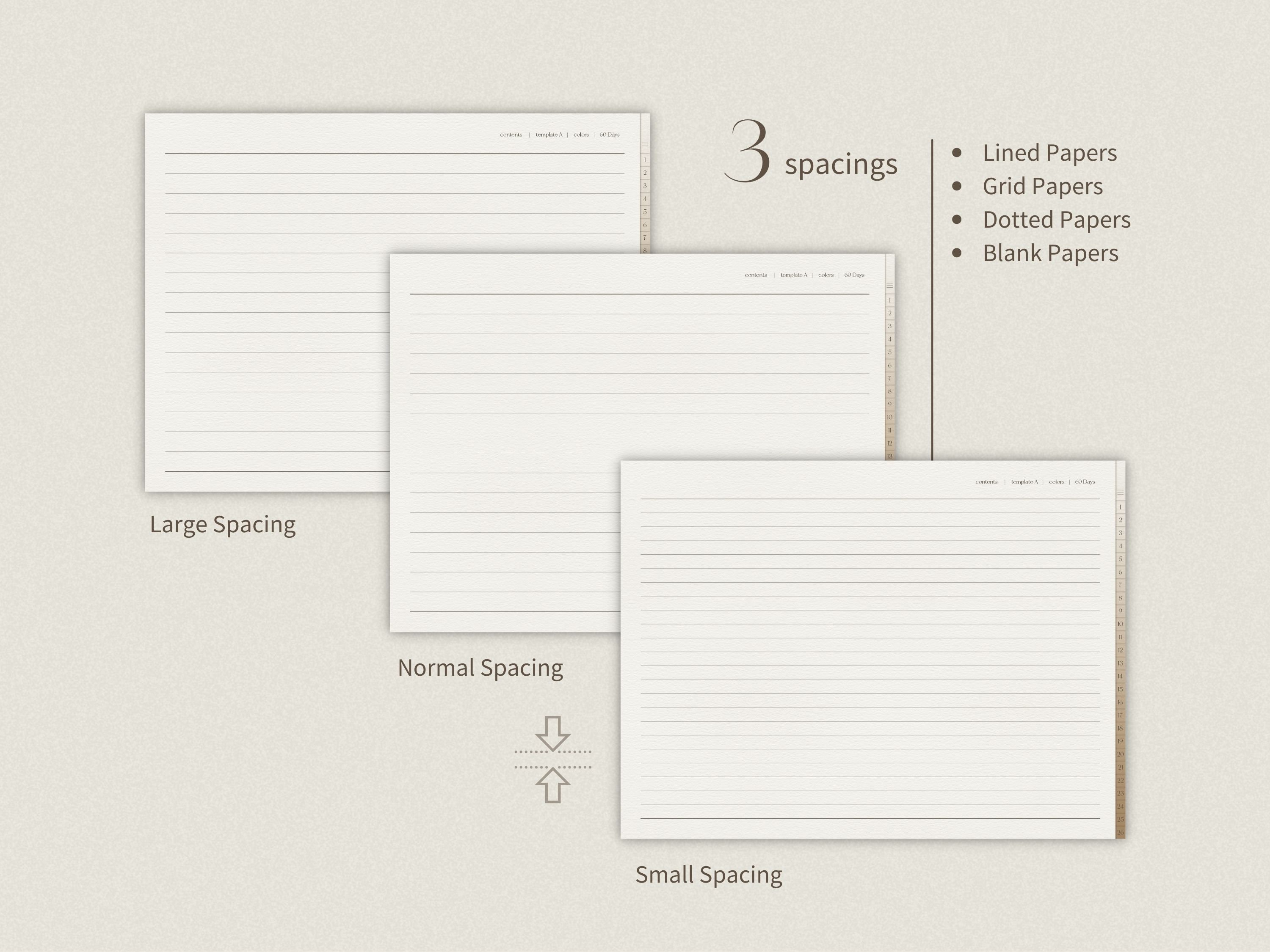 Digital Notebook | Landscape | Paper Texture | Goodnotes/ Notability ...