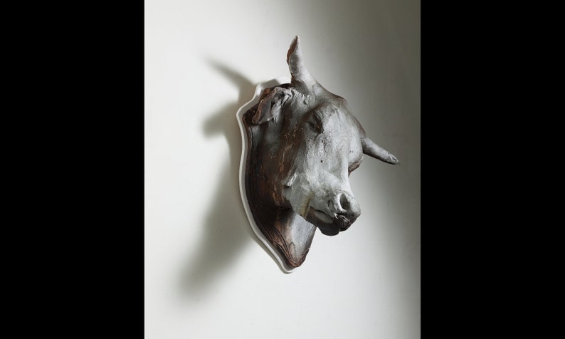 Bulls Ceramic Sculpture Bull Craft - Etsy