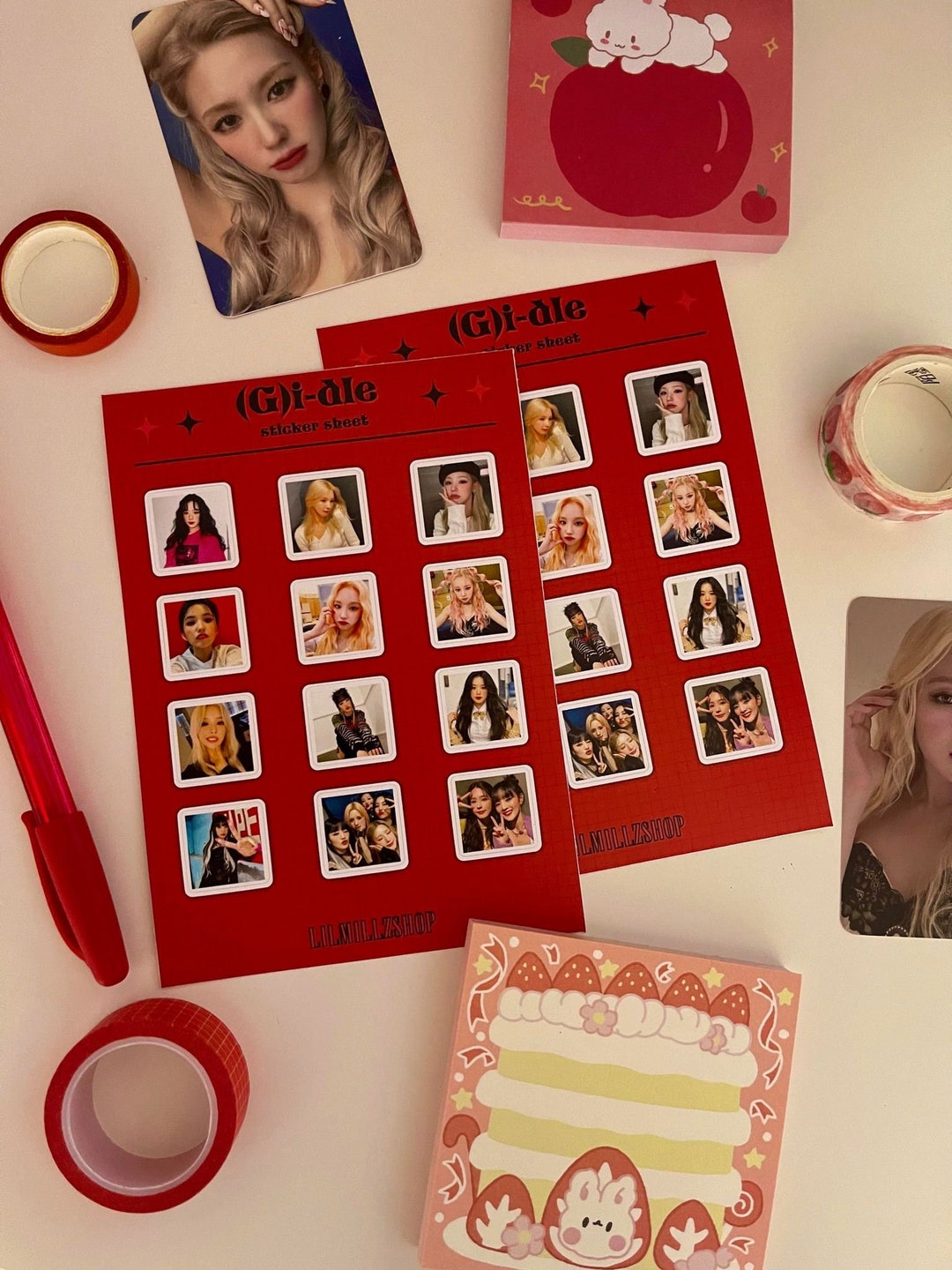 Gi-dle Sticker Sheet, Kpop Sticker Sheet, Kpop Stickers, Gidle Stickers ...