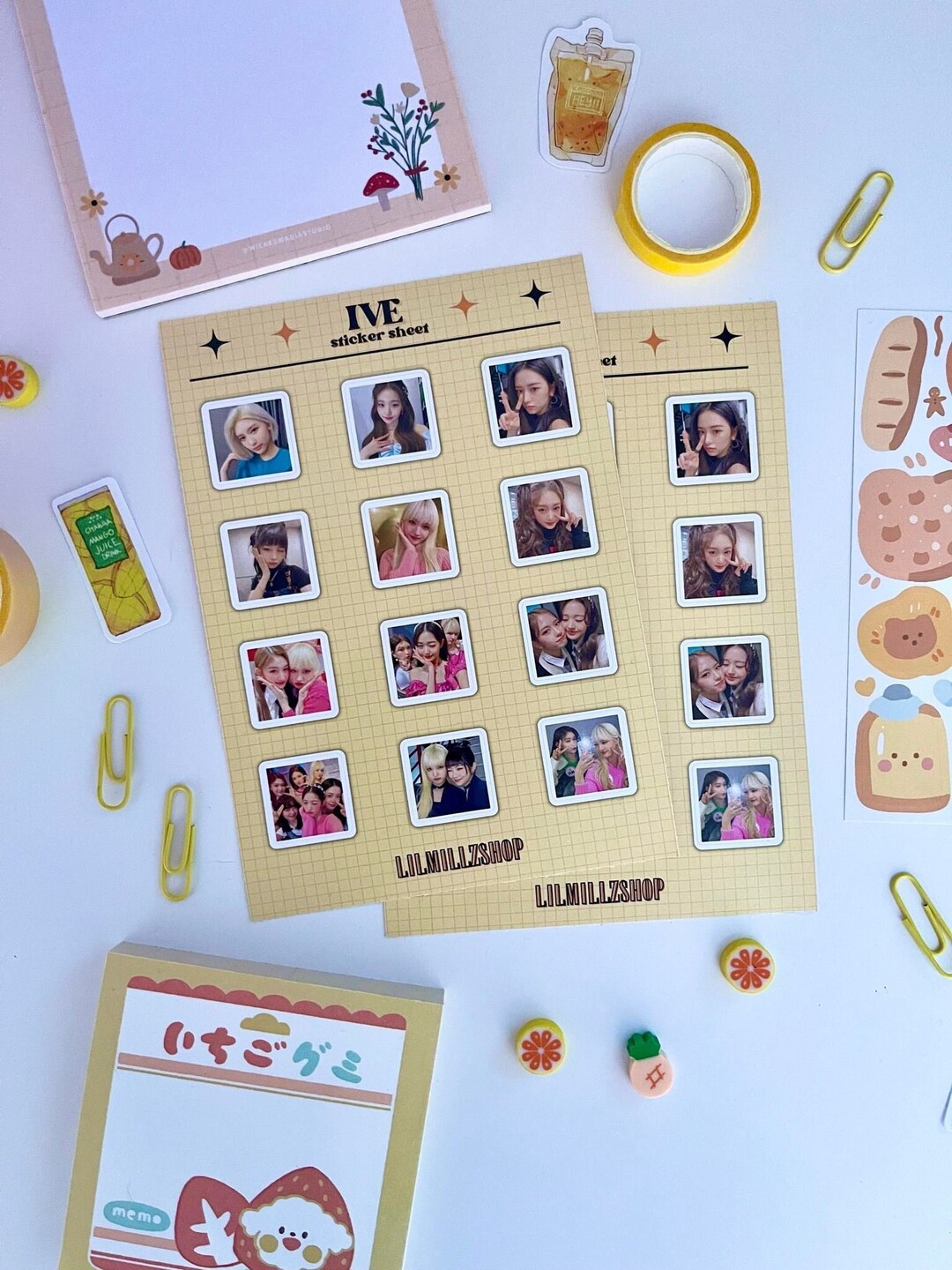 IVE Sticker Sheet, Kpop Ive Stickers, Kpop Stickers, Ive Scrapbooking ...