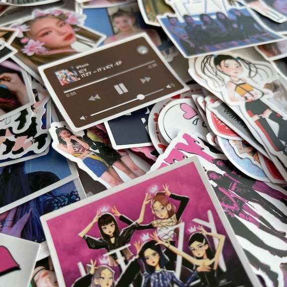 Kpop Itzy Stickers Itzy Stickers Kpop Stickers | Etsy