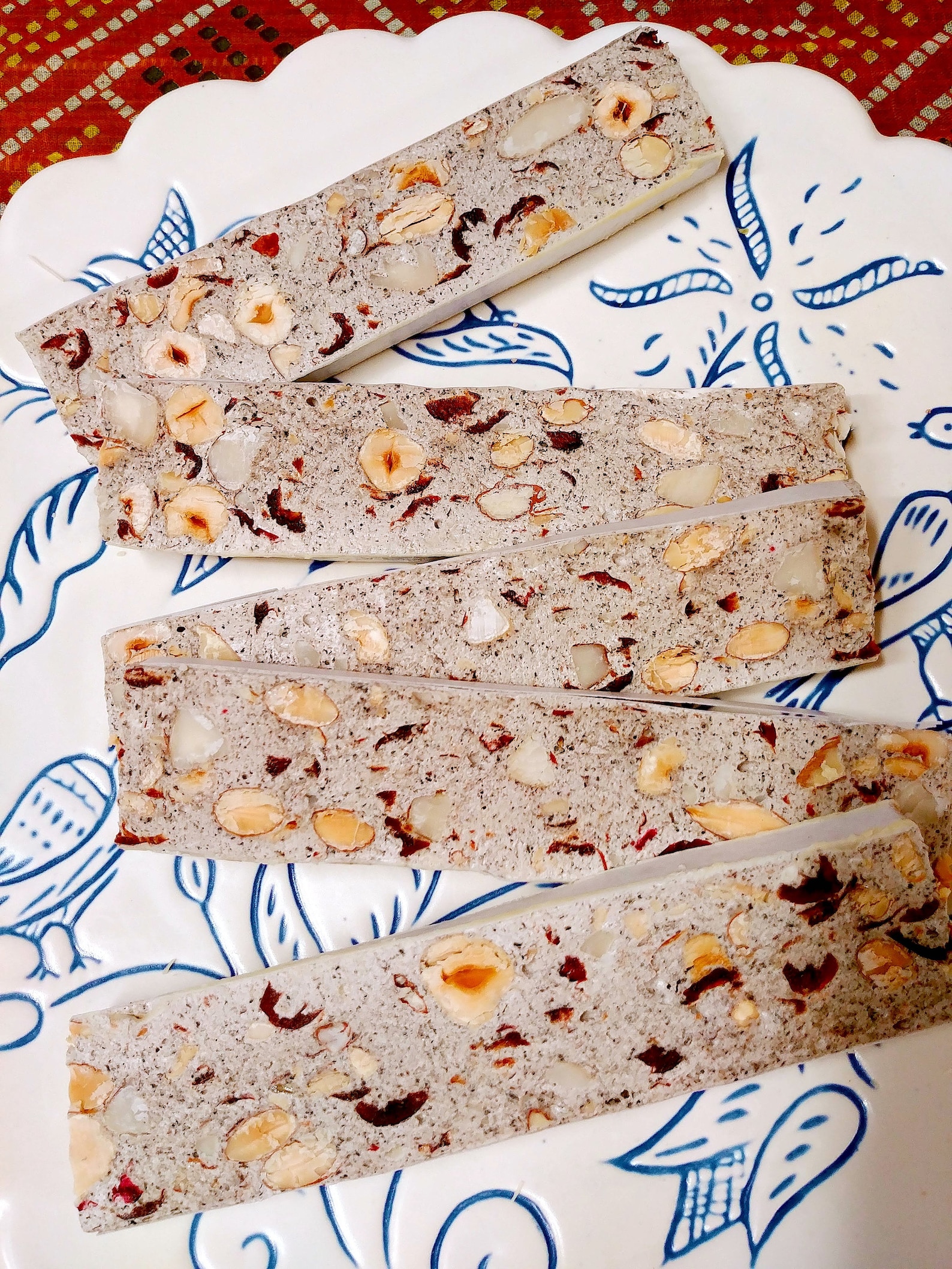Black Sesame White Chocolate Nougat Bar (6", 70g), Organic French Candy ...