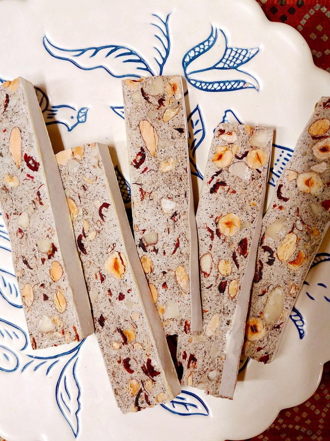 Black Sesame White Chocolate Nougat Bar 6 70g - Etsy