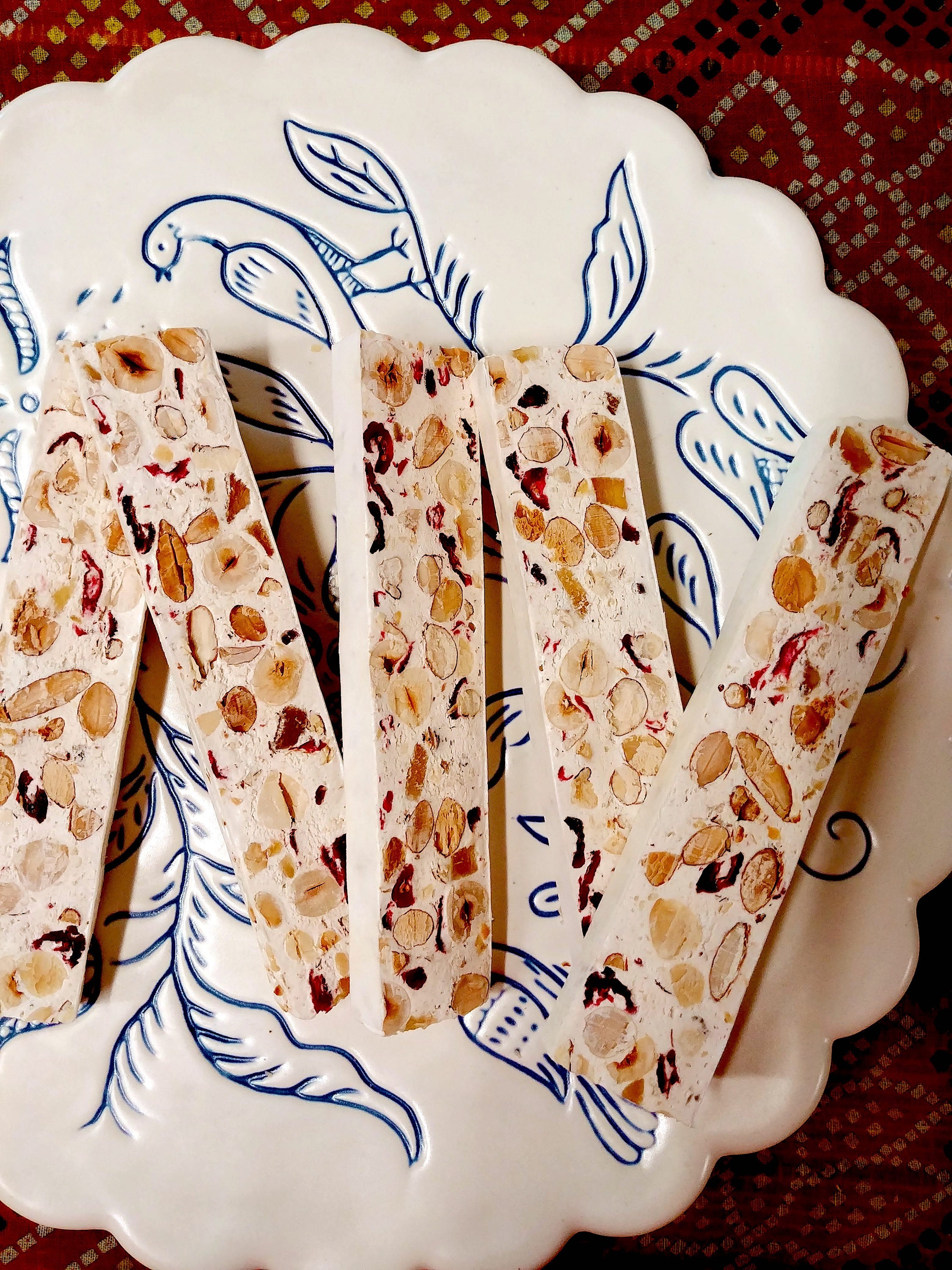 Nougat Blanc Bar (6", 70g), Artisan Confection, Organic French Candy ...