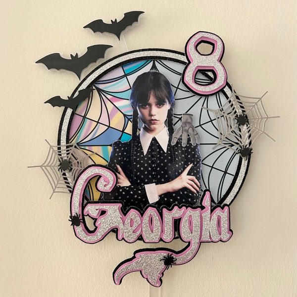 Wednesday Addams Cake Topper - Etsy Australia