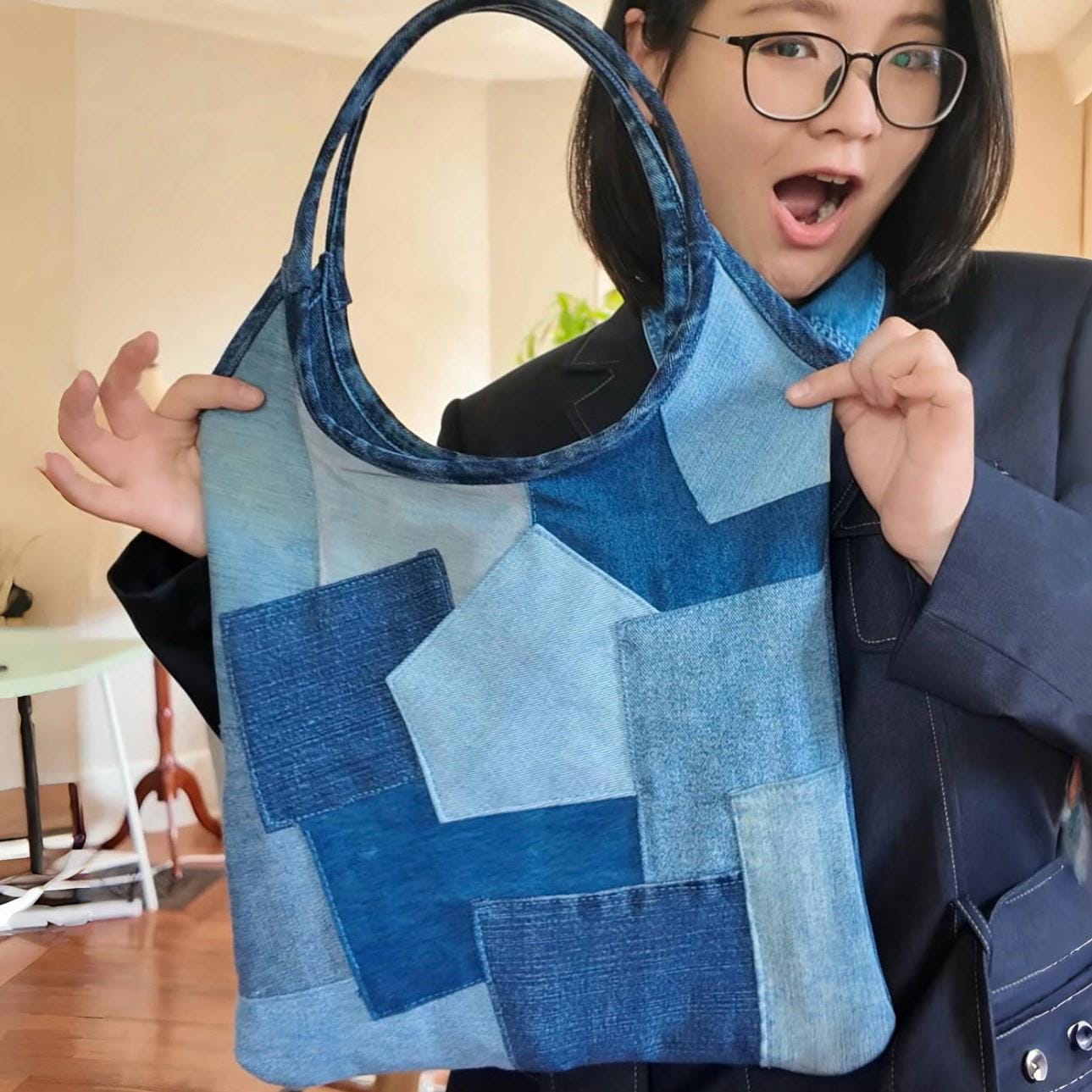 Miu Miu Dupe Tote Bag Pdf Sewing Pattern With 12 Patches Shapes ...