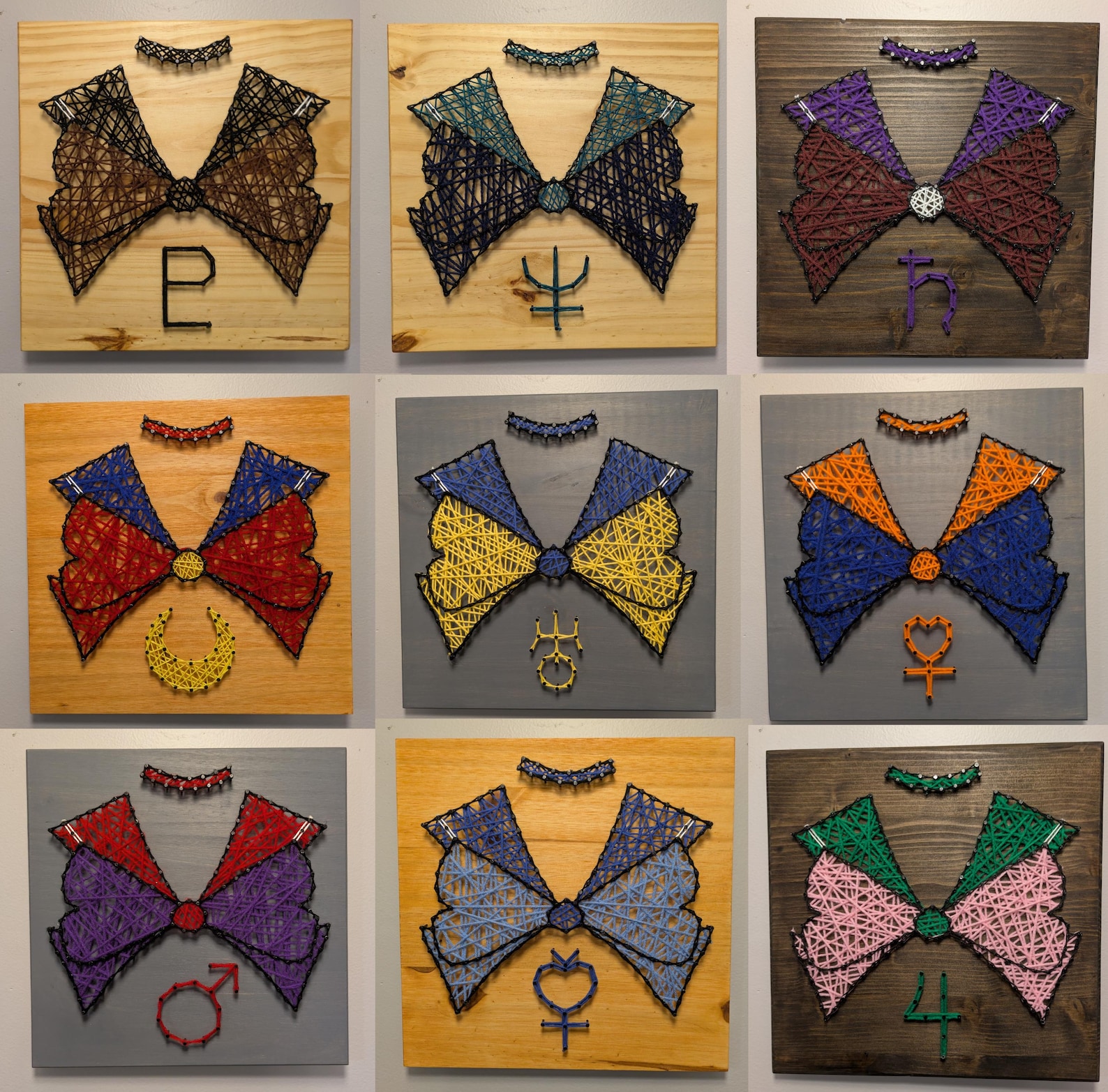 Sailor Scouts String Art. - Etsy