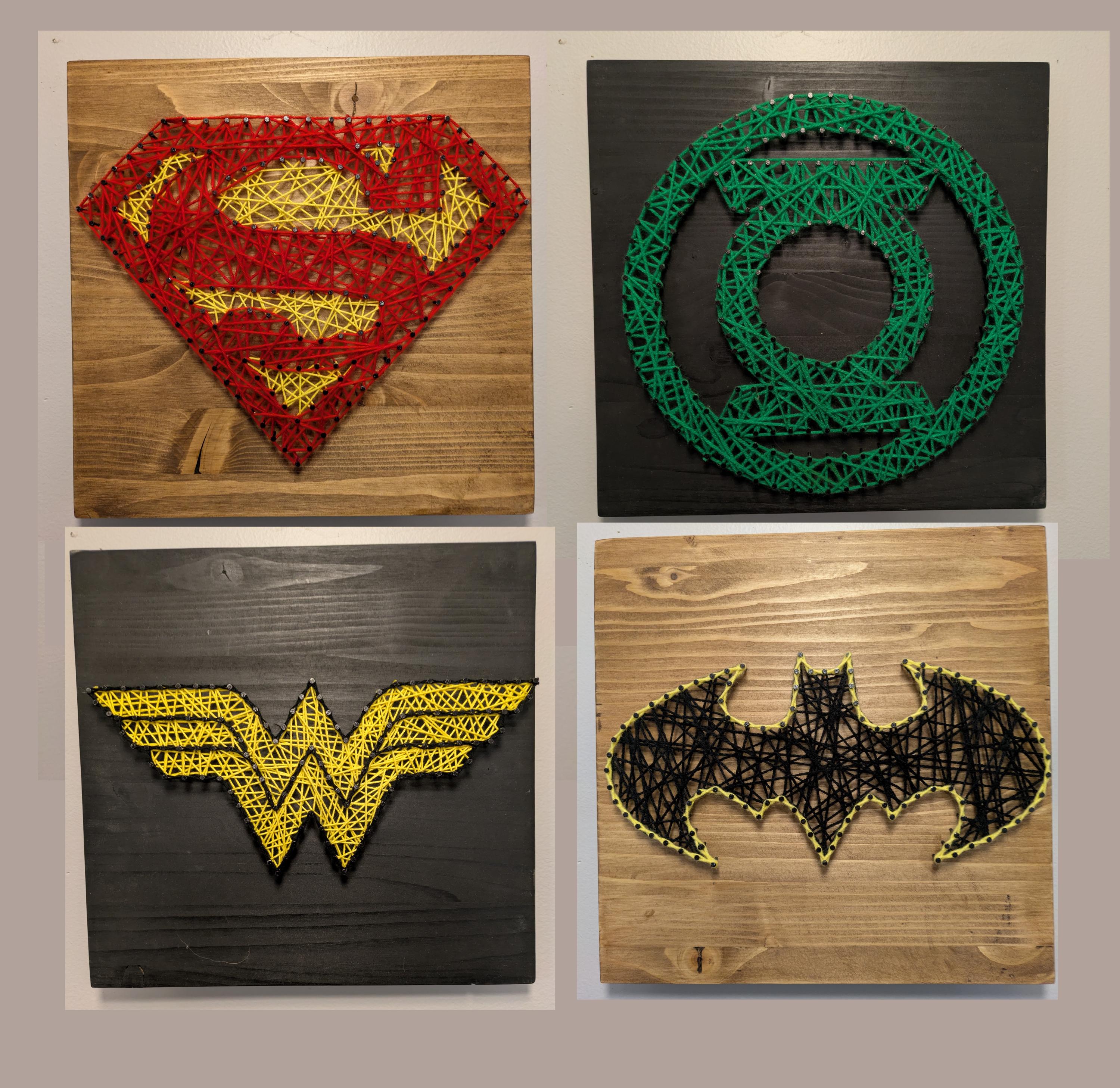 Superhero String Art - Etsy