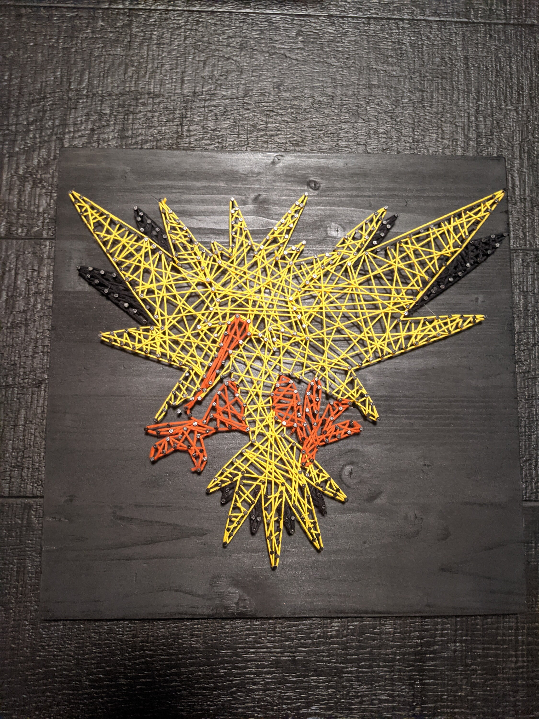 Pokemon Kanto Legendary Birds String Art Zapdos Articuno - Etsy