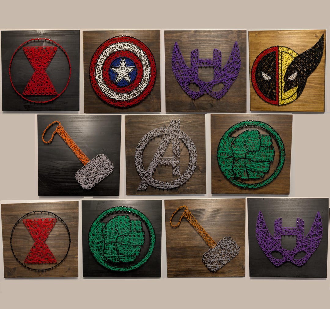 Superhero String Art - Etsy