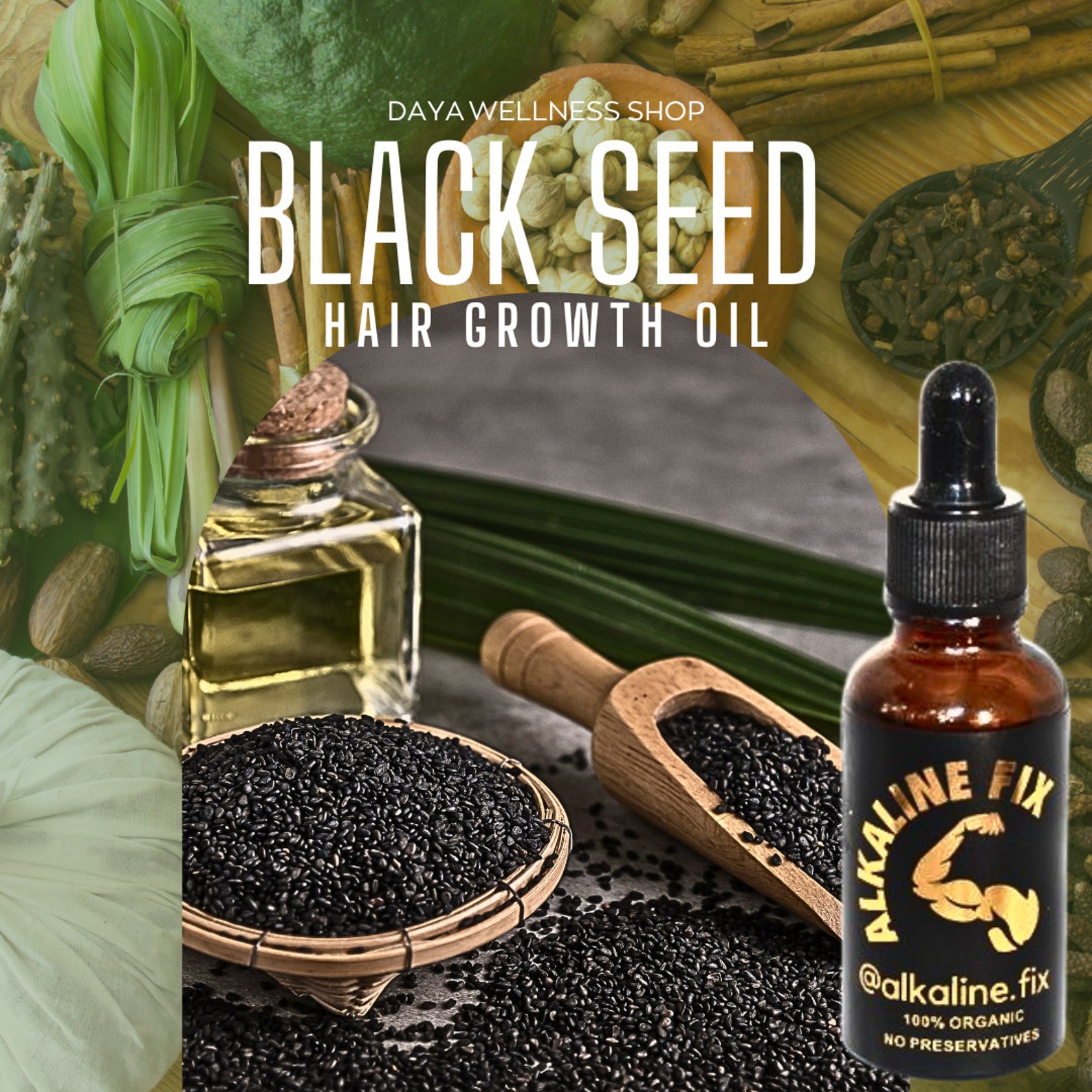 Black Seed Hair Growth Oil - Etsy