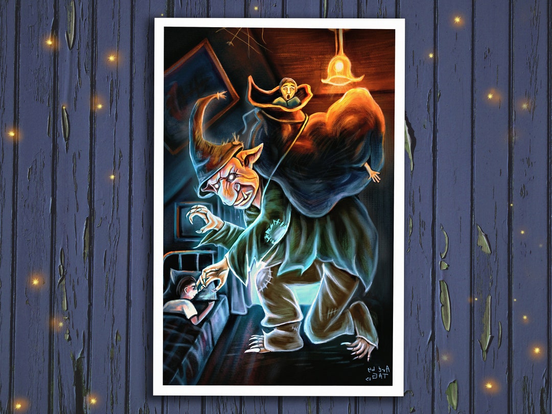 The Sack Man Creepy Moody Goth Art Poster Bogeyman Horror - Etsy