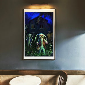 Scary Monster Bunnies Macabre Art Print Gothic Easter Rabbit - Etsy