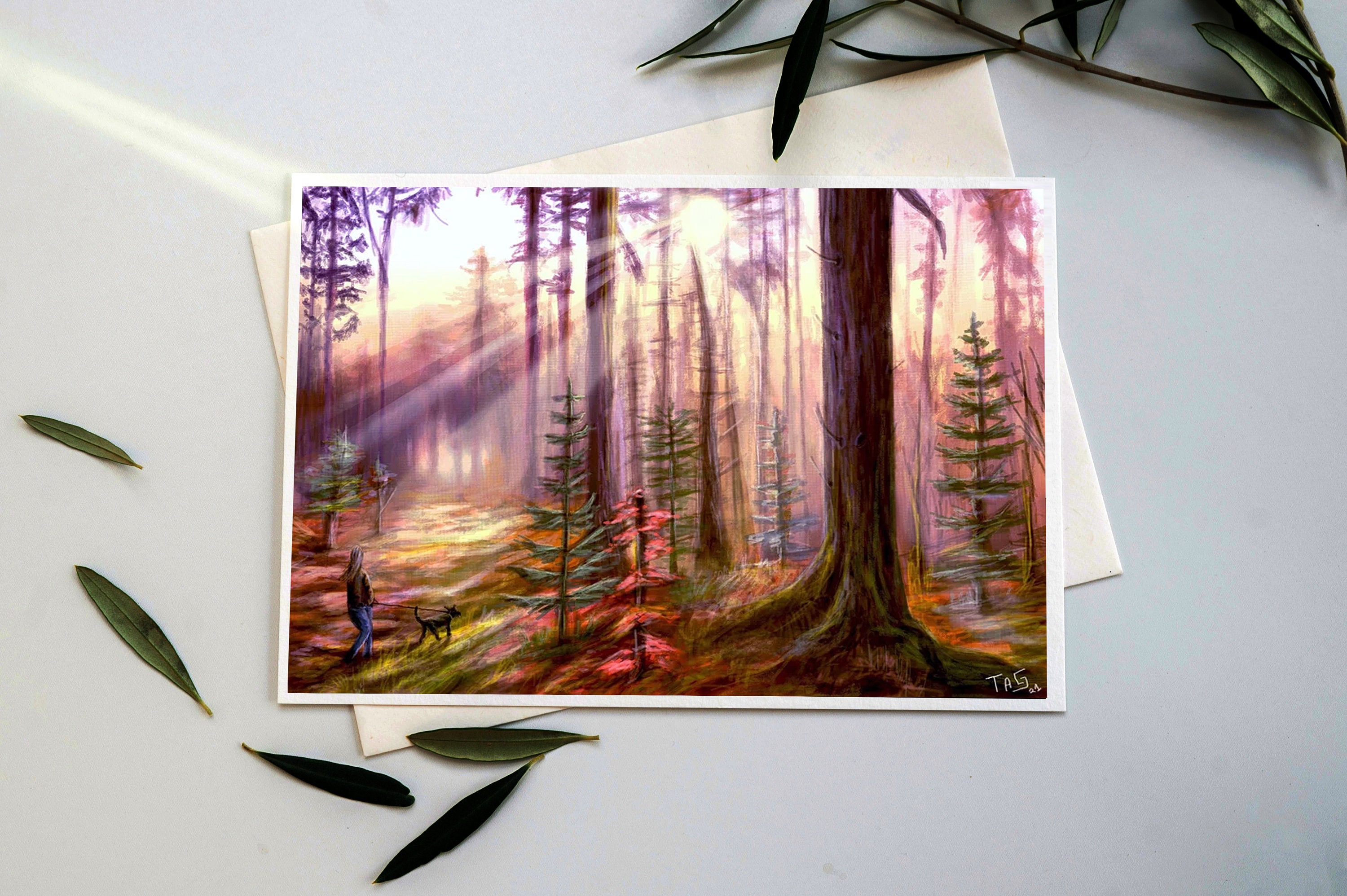 Autumn Landscape Poster Warm Color Wall Art Fall Season Home - Etsy