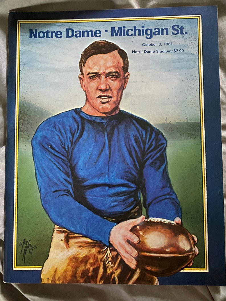 Notre Dame Football Programs - Etsy