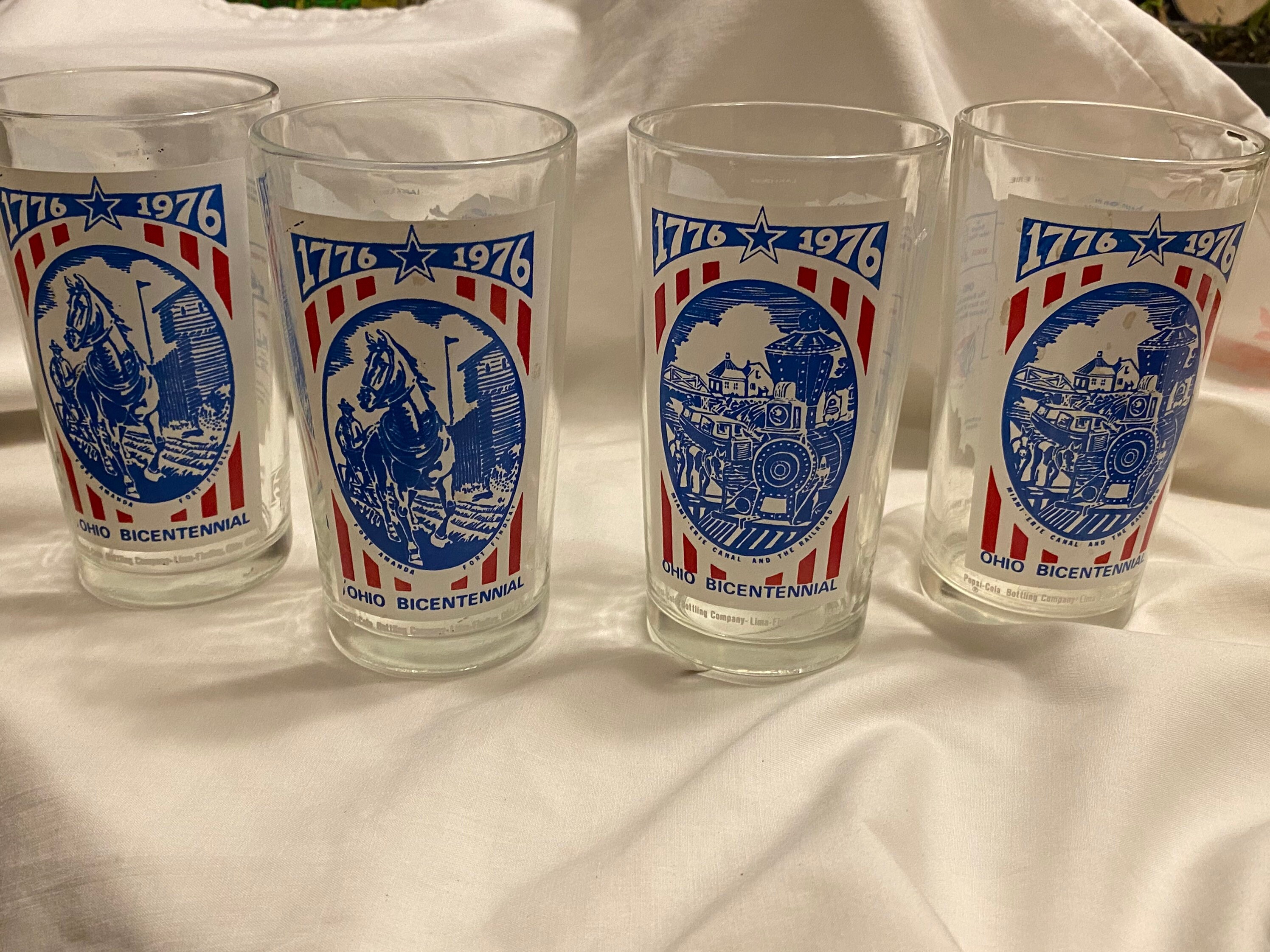 Drinkware Kitchen & Dining Vintage Bi-Centennial Pepsi Glasses Tumblers ...