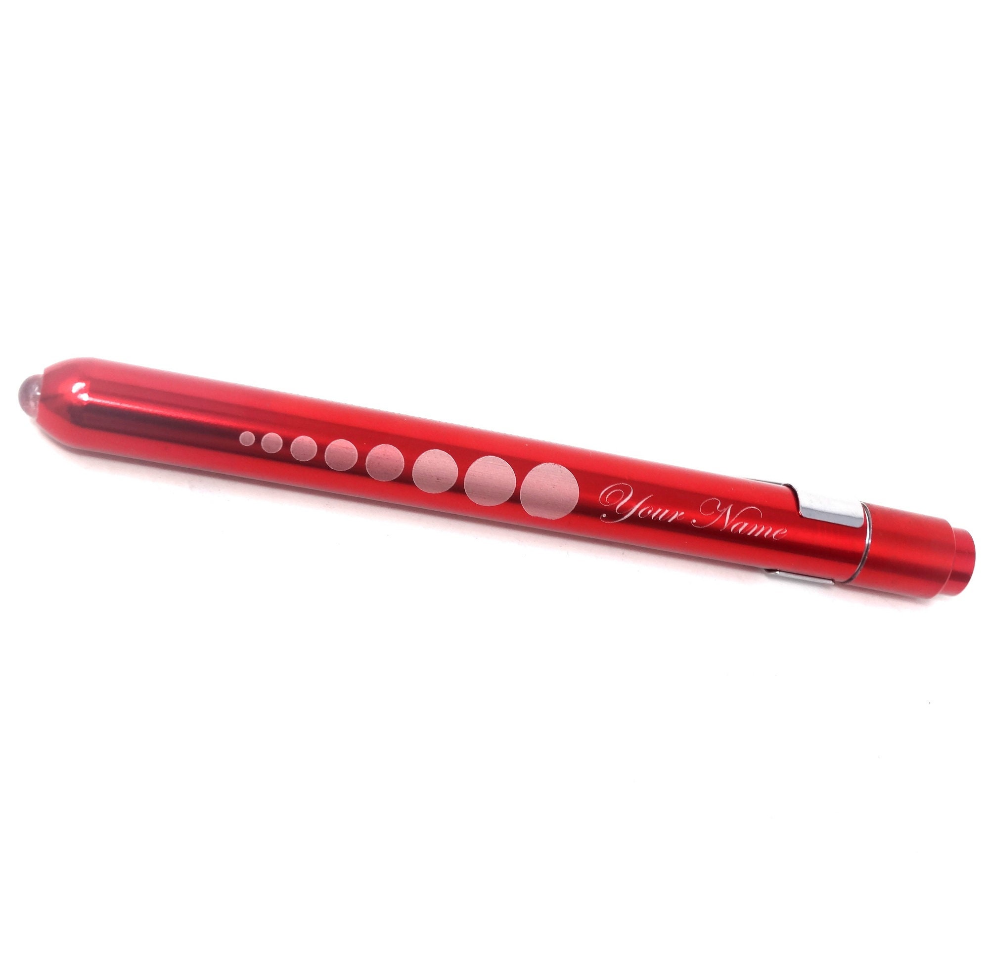 Personalized Medical Pen Light Pupil Gauge Ruler LED Nurse Doctor RN ...