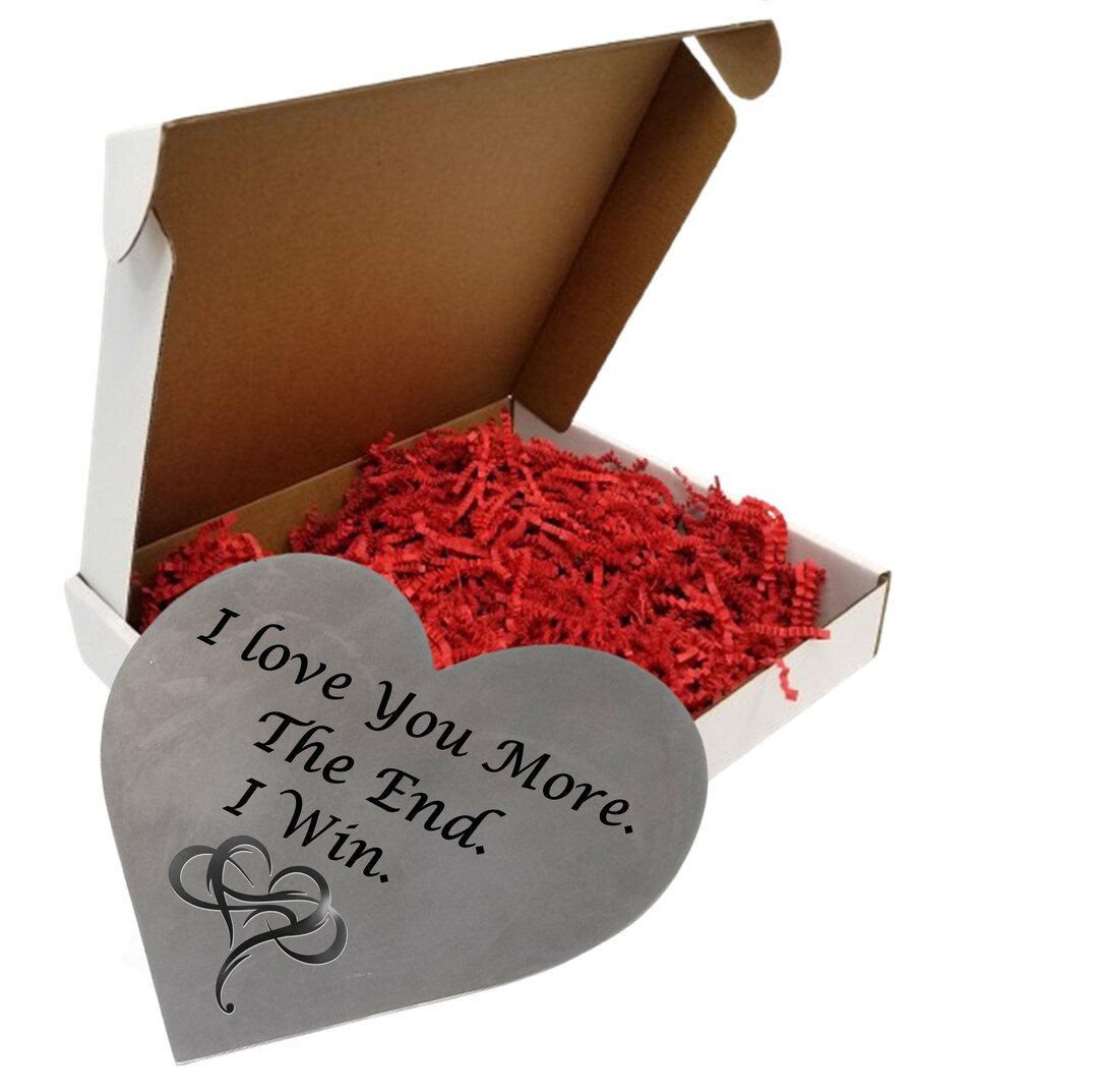 Engraved Valentine Gift, Stainless Steel Heart Plate 17cm, Personalized ...
