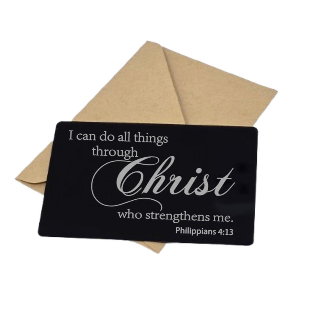 Inspiring Faith Personalized Metal Wallet Card, Religious Keepsake ...