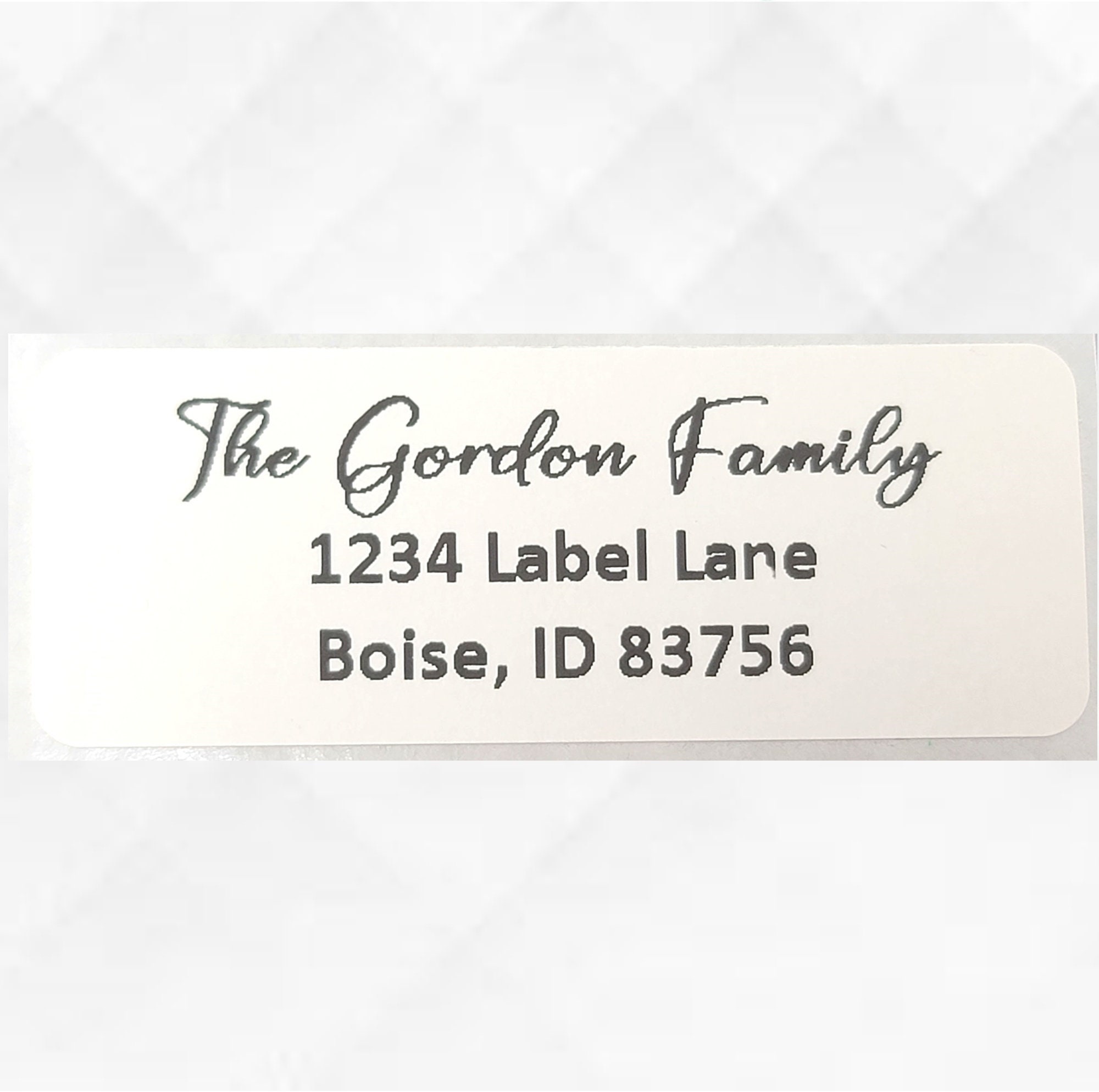 Personalized Return Address Labels Rolls Self Adhesive Stickers White ...