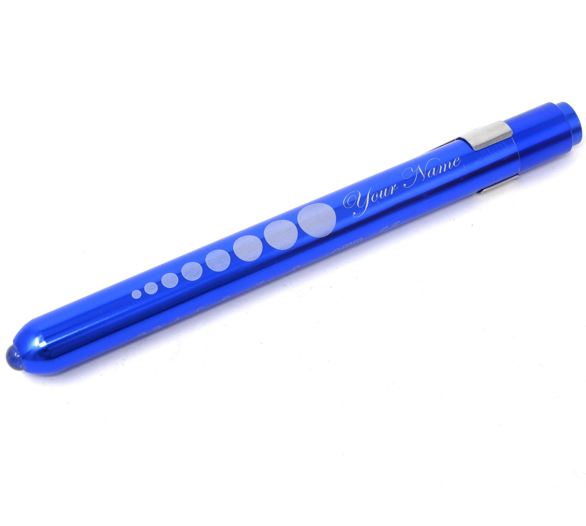 Personalized Medical Pen Light Pupil Gauge Ruler LED Nurse Doctor RN ...