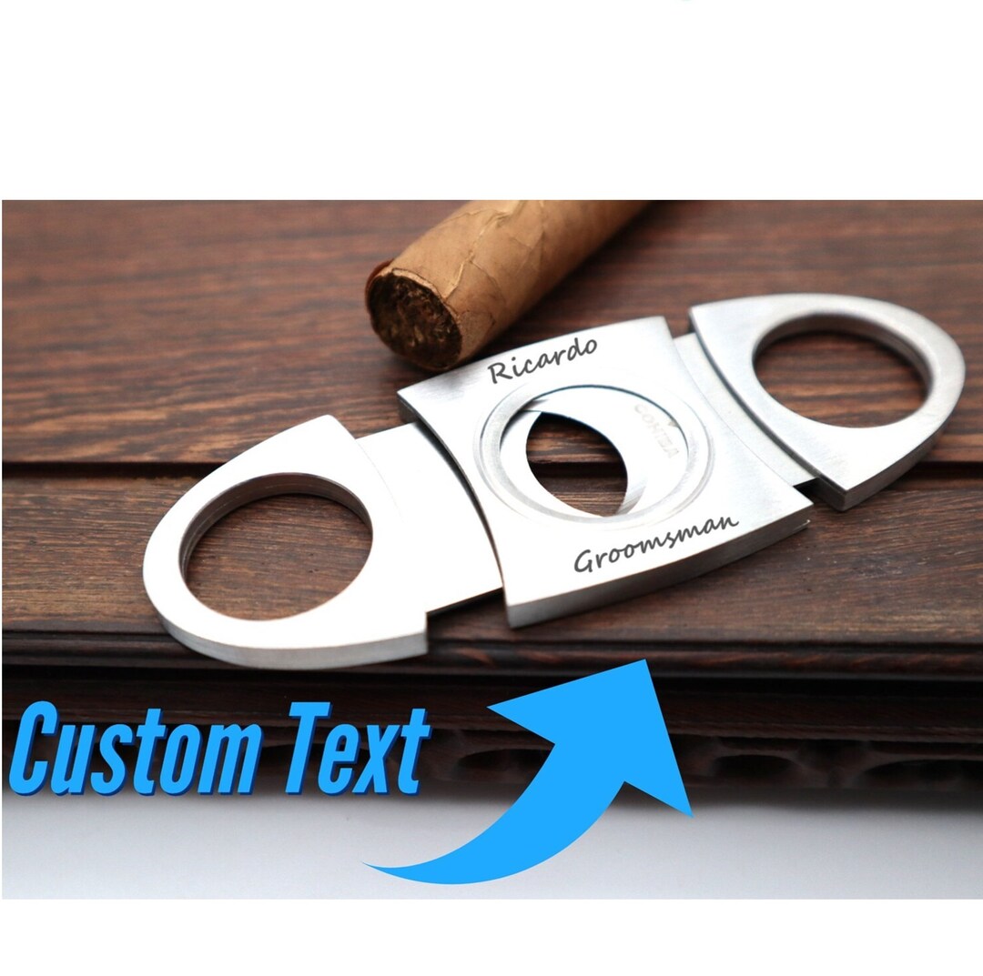 Personalized Cigar Cutter Wedding Gift for Him Dad Boyfriend Groomsman ...