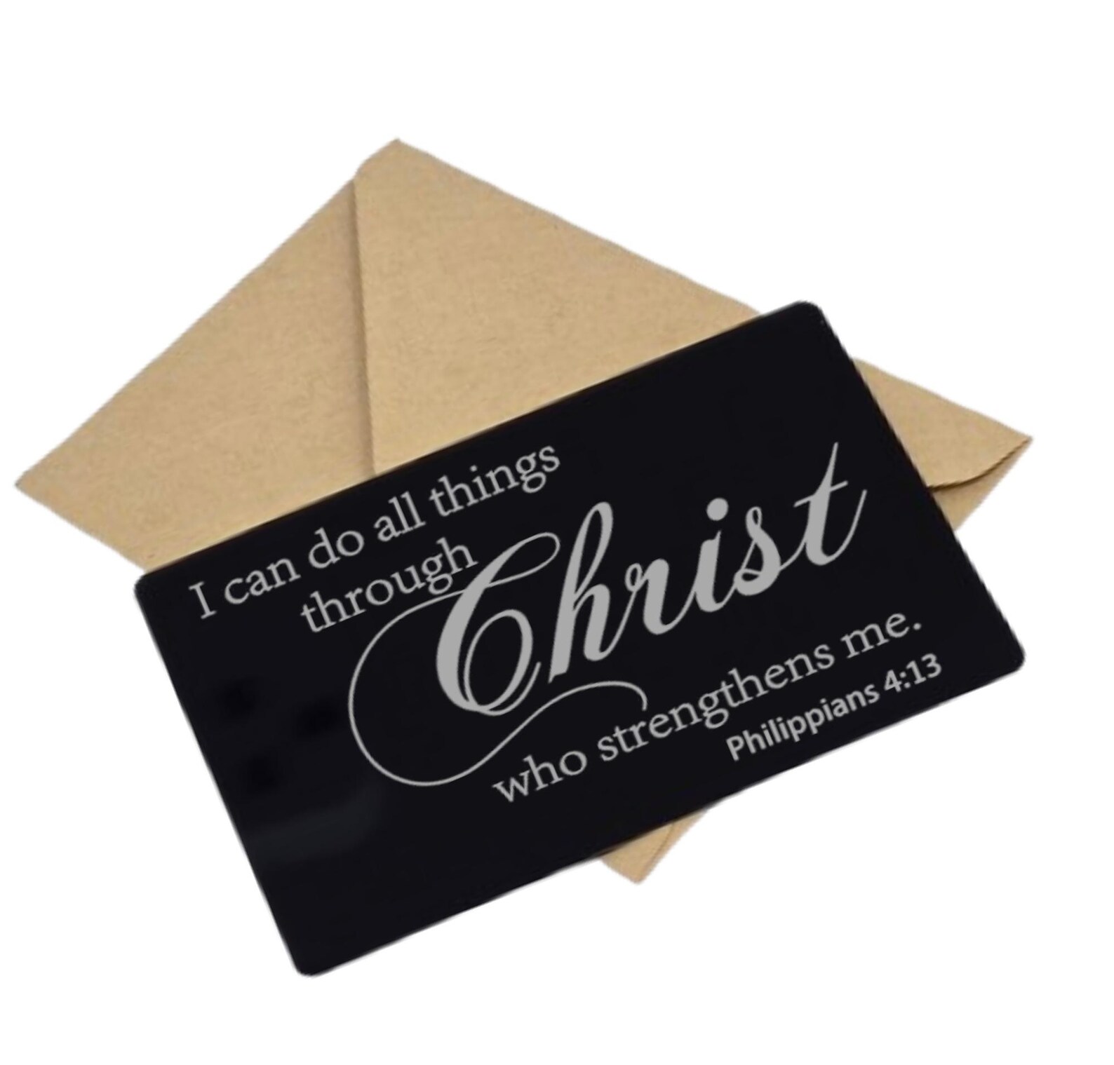 Inspiring Faith Personalized Metal Wallet Card, Religious Keepsake ...