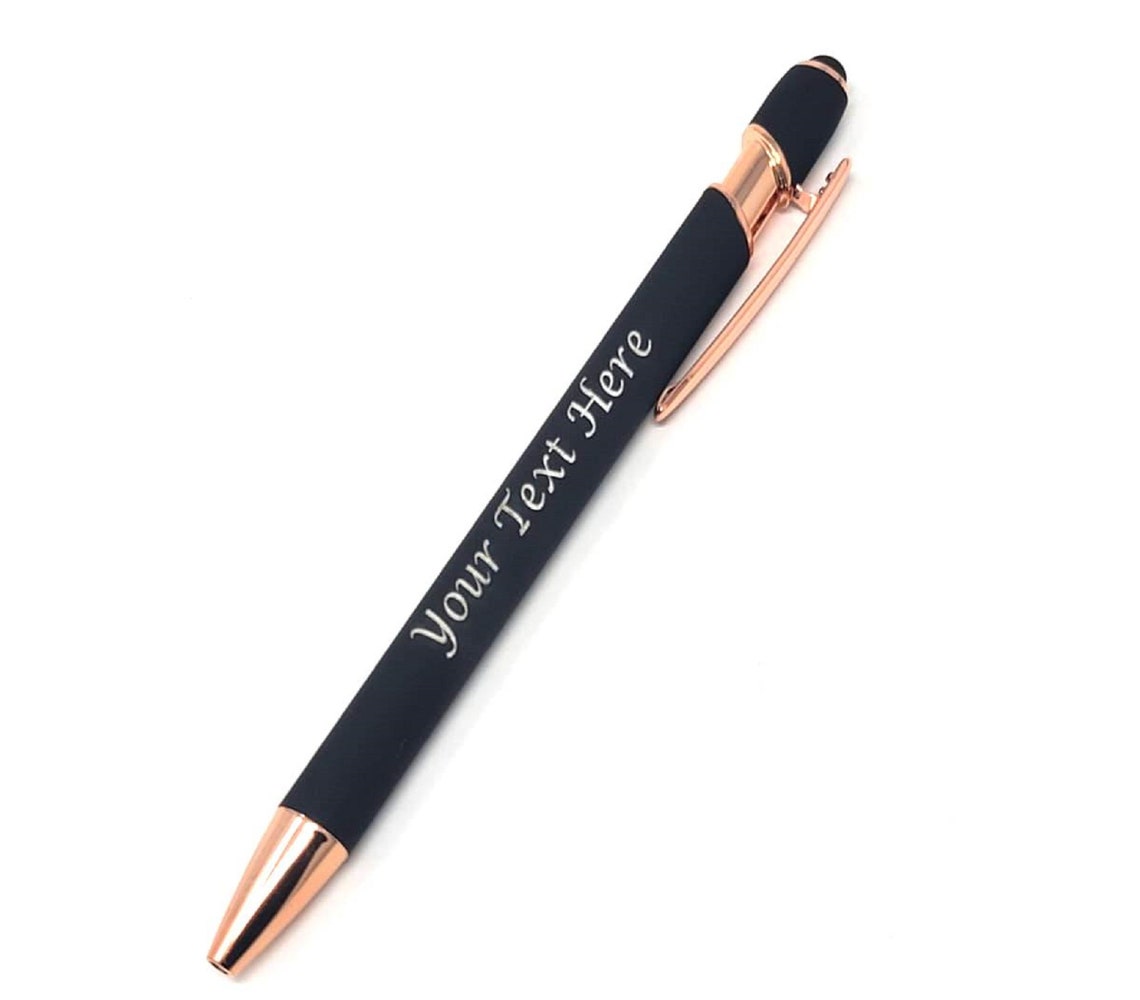 Engraved Pen Gift Personalized Names Business Logos, Rubberized ...
