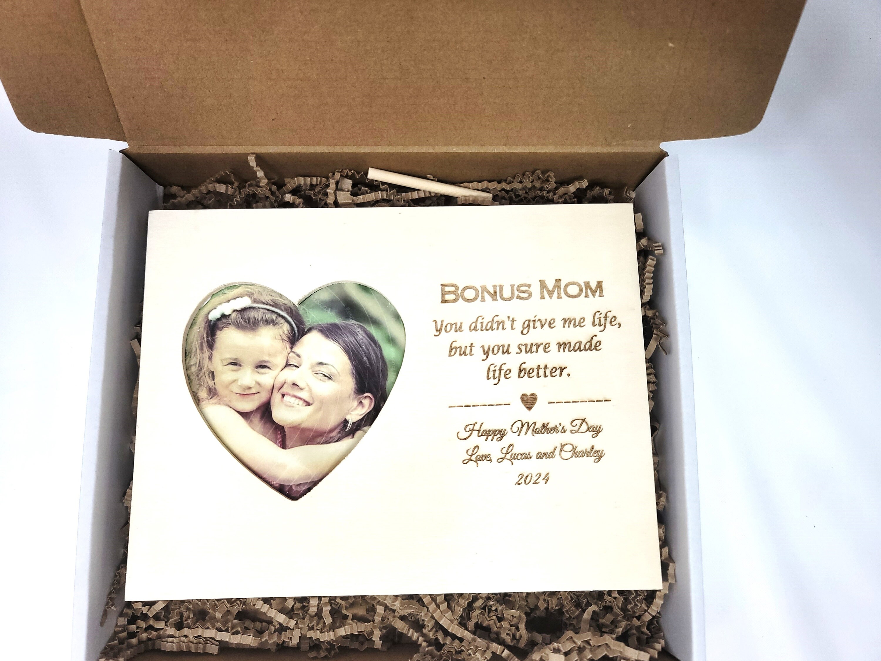Step Mom Mother's Day Picture Frame, Bonus Mom Gift, Custom Customized ...