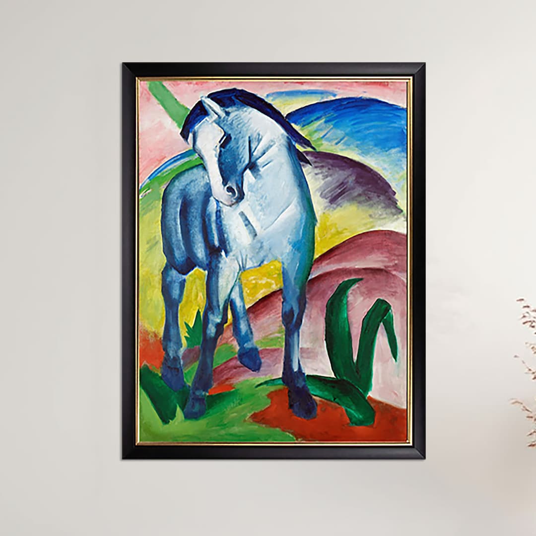 Franz Marc blue Horse I Old Masters as an Art Print on Canvas With ...