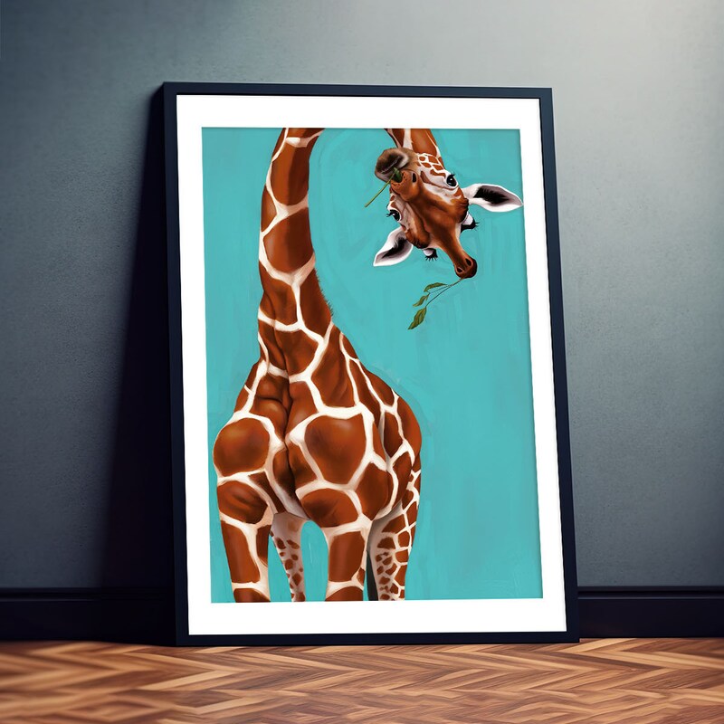 Giraffe Poster - Etsy
