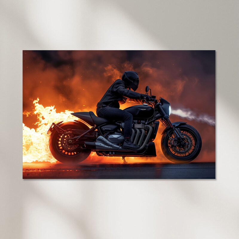Motorcycle Posters - Etsy