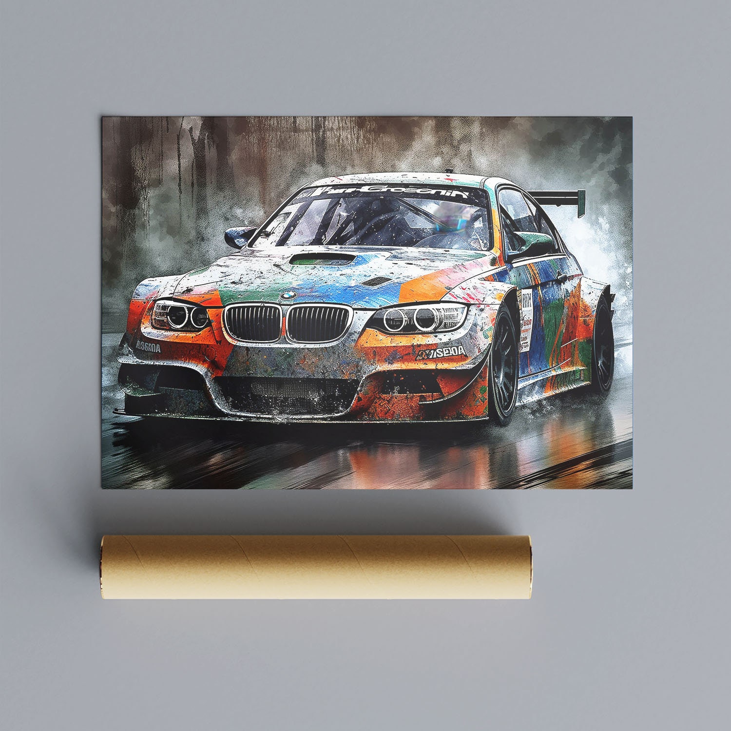 BMW M3, Car Poster, Classic Car Print, Retro Car Painting, Boys Room ...