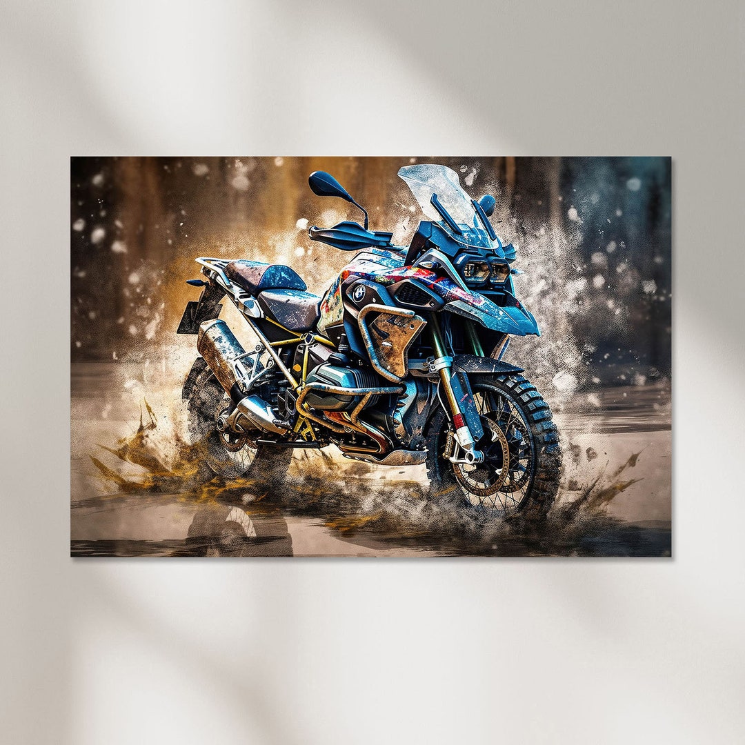 BMW R 1250, Motorcycle Poster, Classic Biker Print, Sports Motorcycle ...