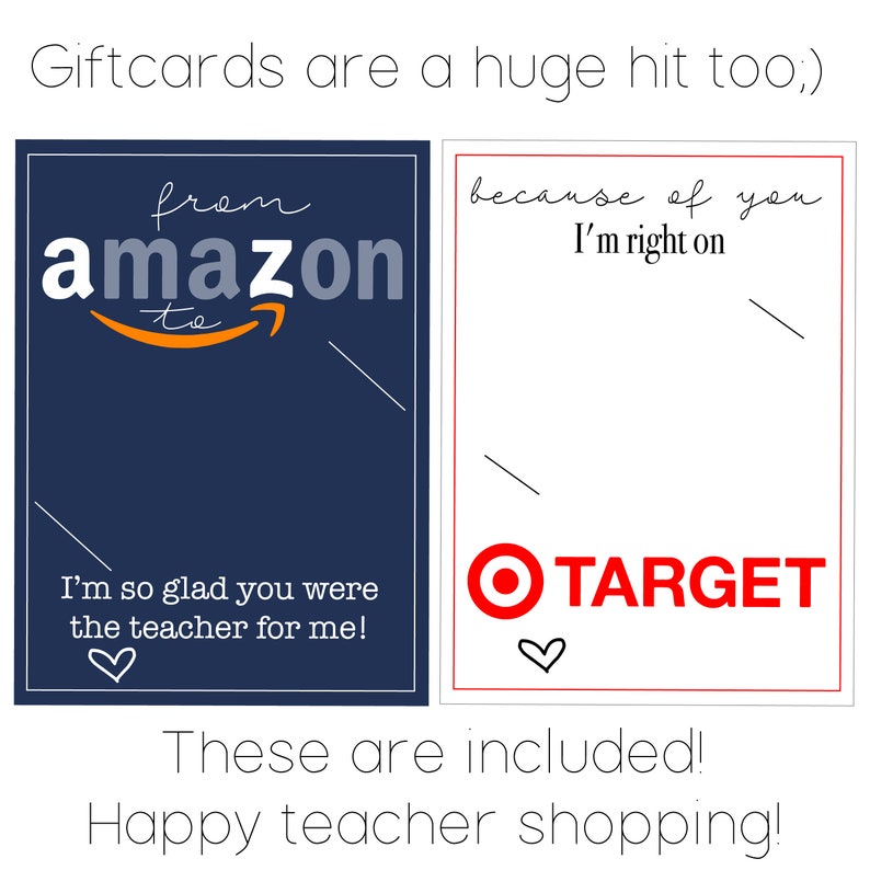 Printable Teacher Appreciation Gift Tags / Editable Instant Download - Etsy