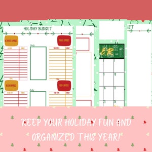 Holiday Printable Planner Bundle - Etsy