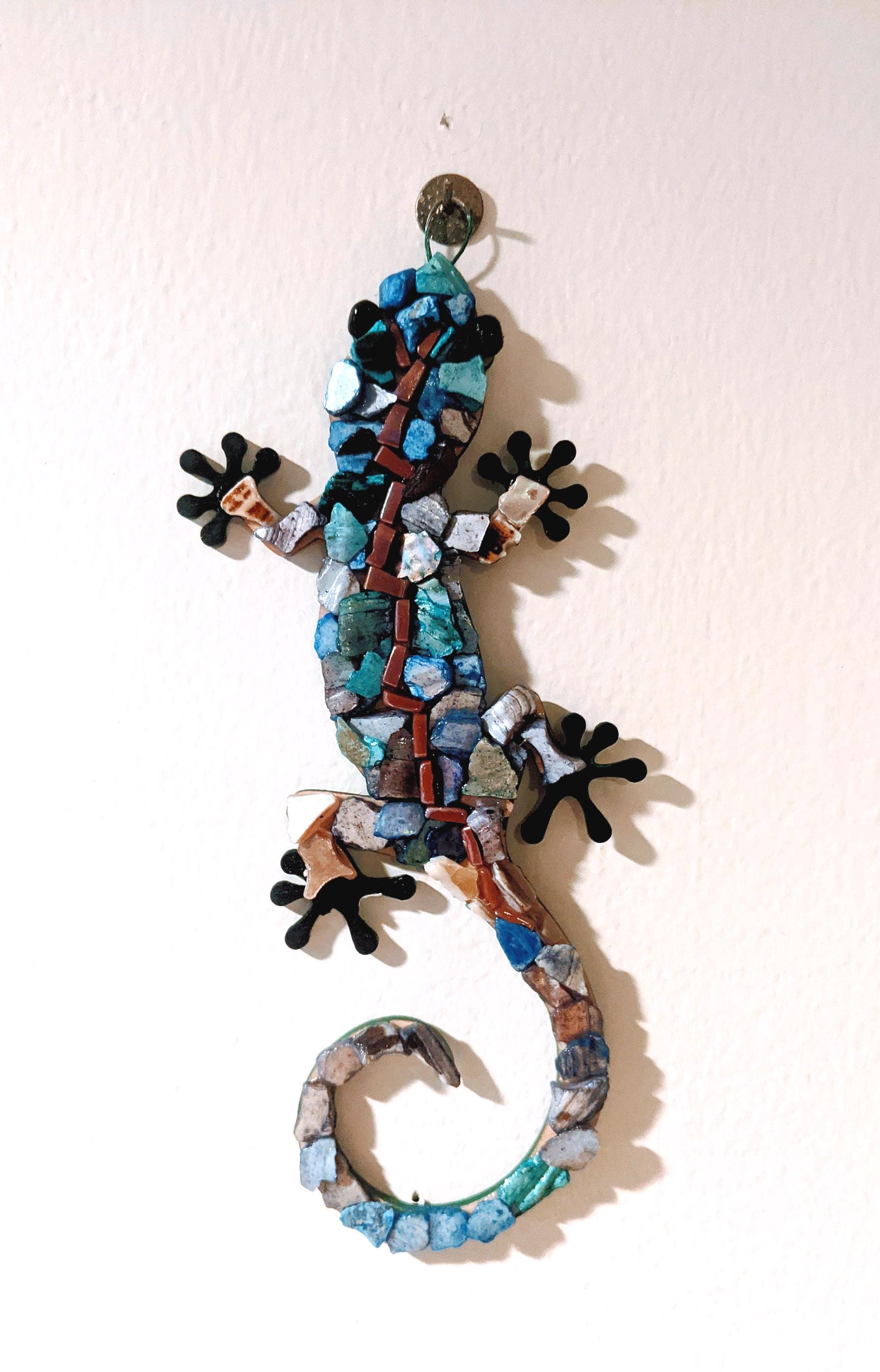 Gecko Mosaic Wall Décor - Etsy
