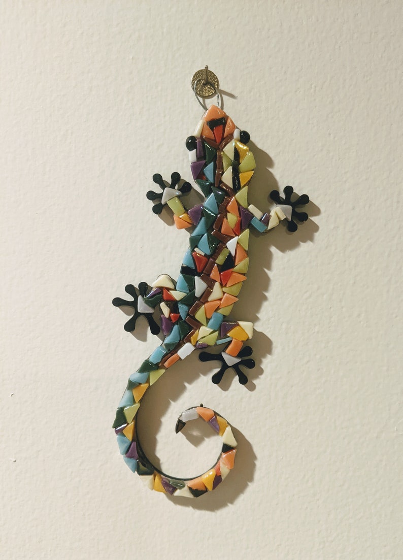 Gecko Mosaic Wall Décor - Etsy