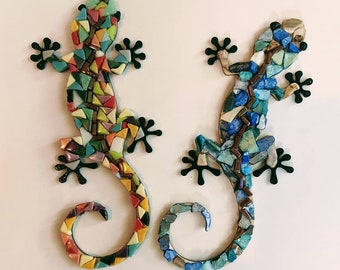 Mosaic Gecko | Etsy UK
