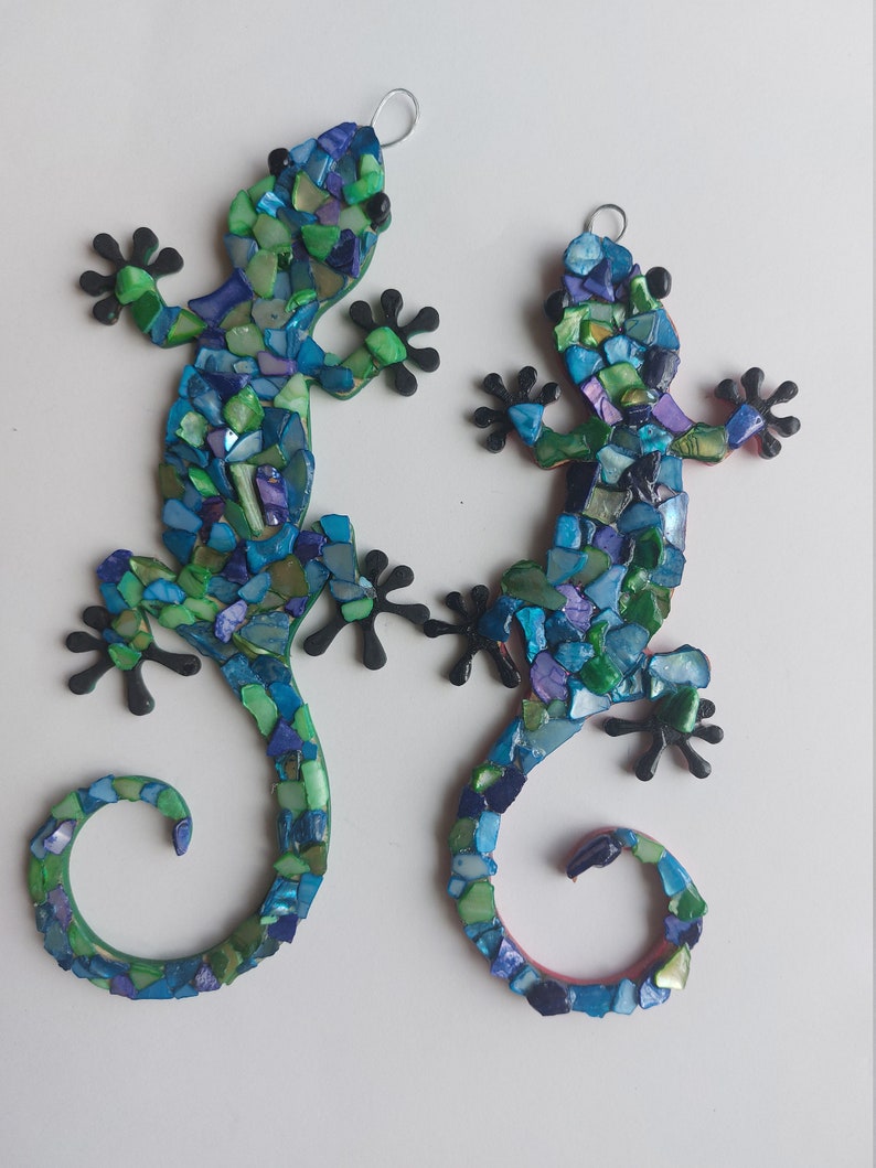 Gecko Mosaic Wall Décor - Etsy