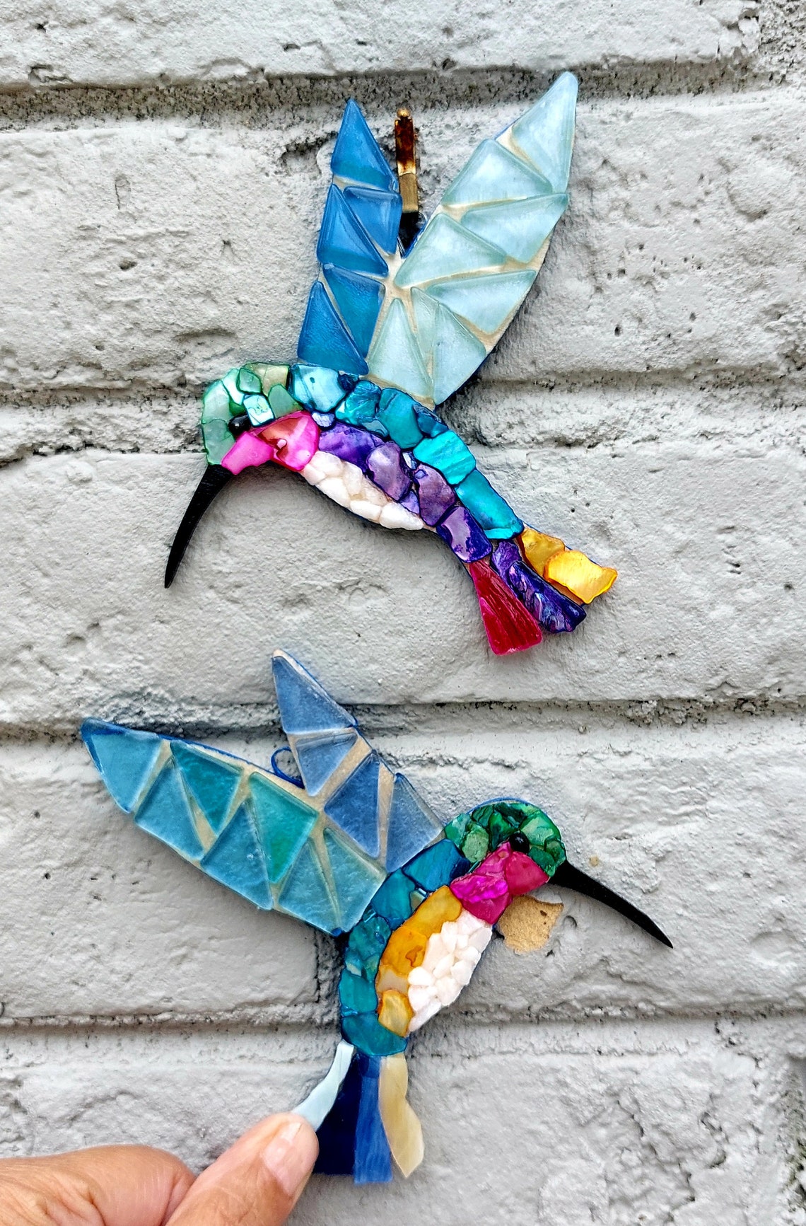 Hummingbird Mosaic/ Wall Decor/ Patio Decor/ Home Decor/ - Etsy