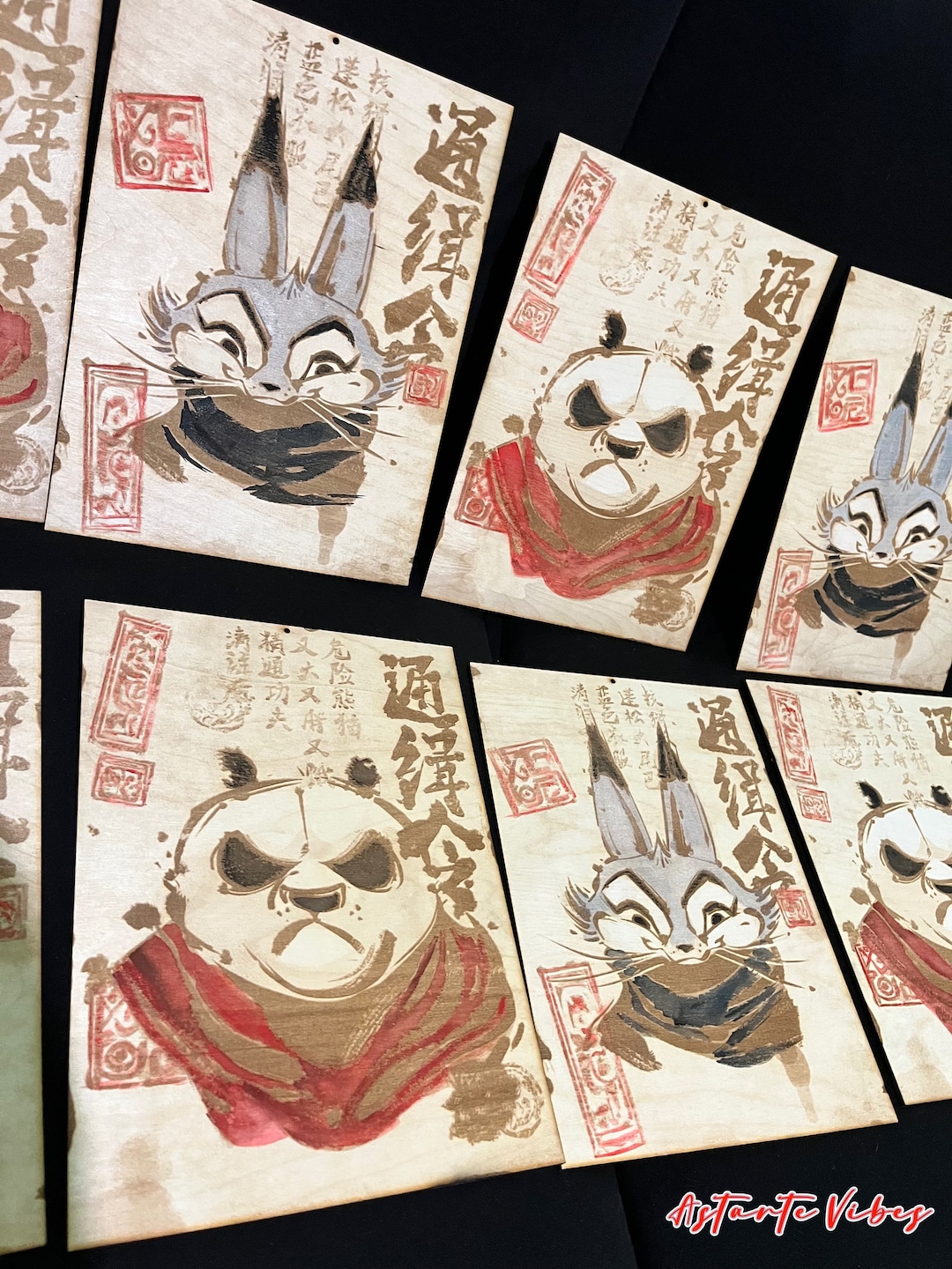 Wanted Poster Movie Hand Painted Wood Po Inspired Bounties Kung Fu Zhen ...