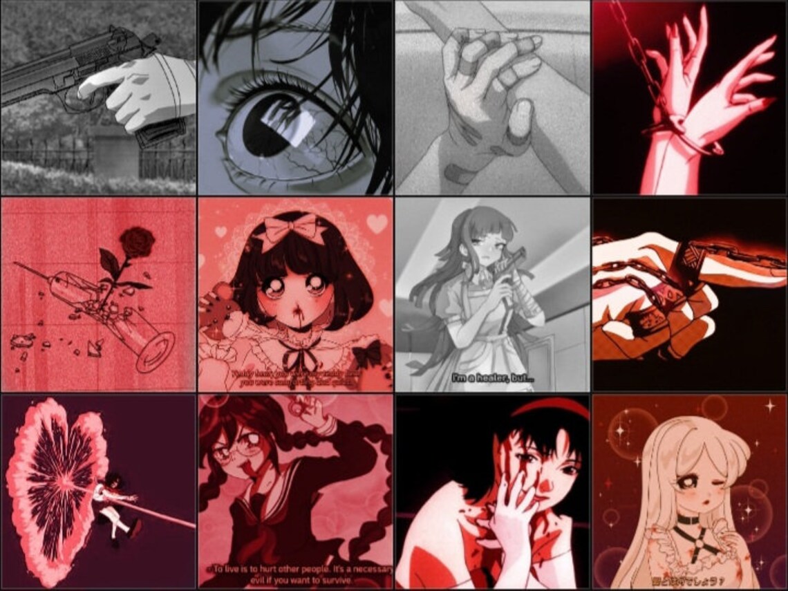 Grunge & Gorecore inspired Collage kit | Etsy