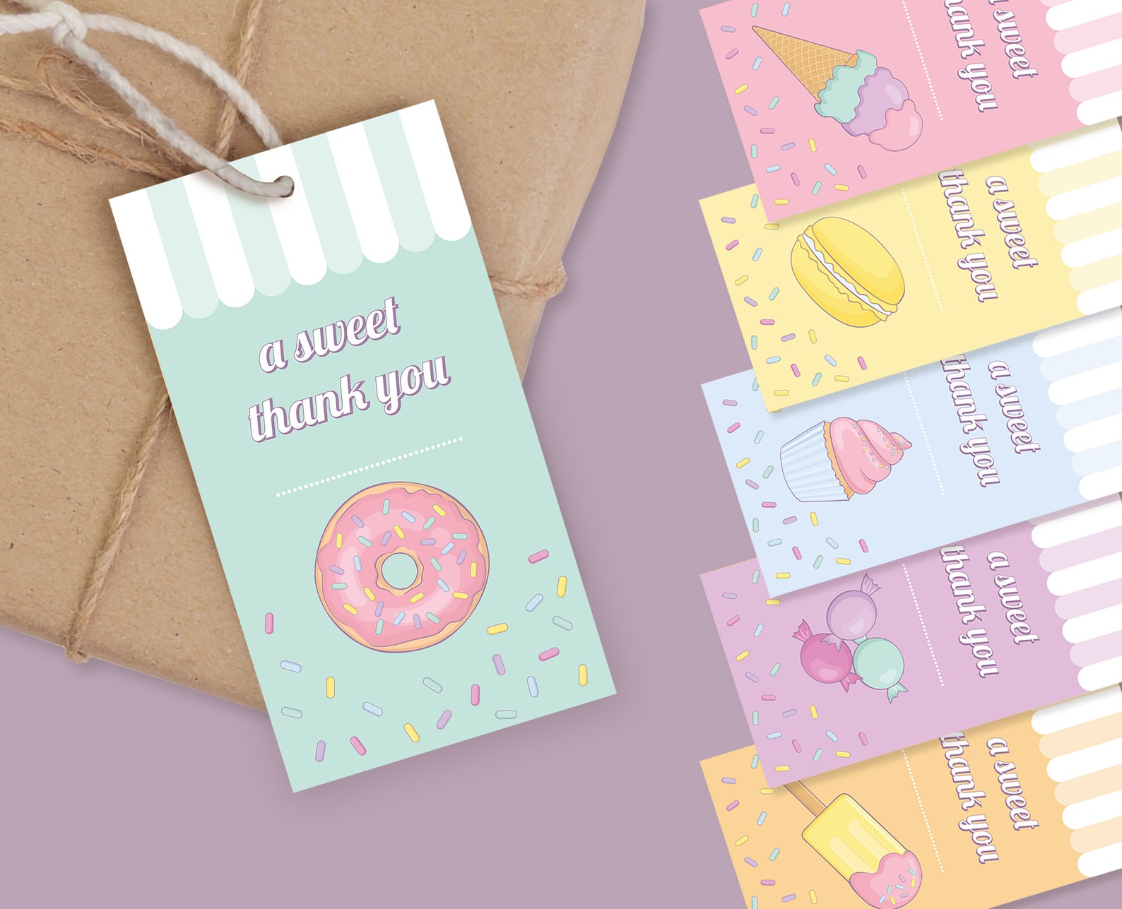 Printable Candy Land Gift Tags, Sweet Shoppe Favor Tags, Candyland Bag ...