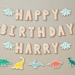 Dinosaur Alphabet Banner Set, Printable Dino Garland, Letters A to Z ...